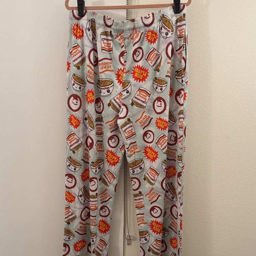 Maruchan | Pants | Fun Noodle Print Mens Pajama Pants White And Red ...